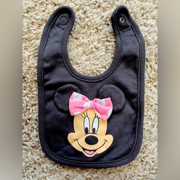 Disney | Accessories | Minnie Mouse Baby Girl Bib Disney Baby Minnie ...
